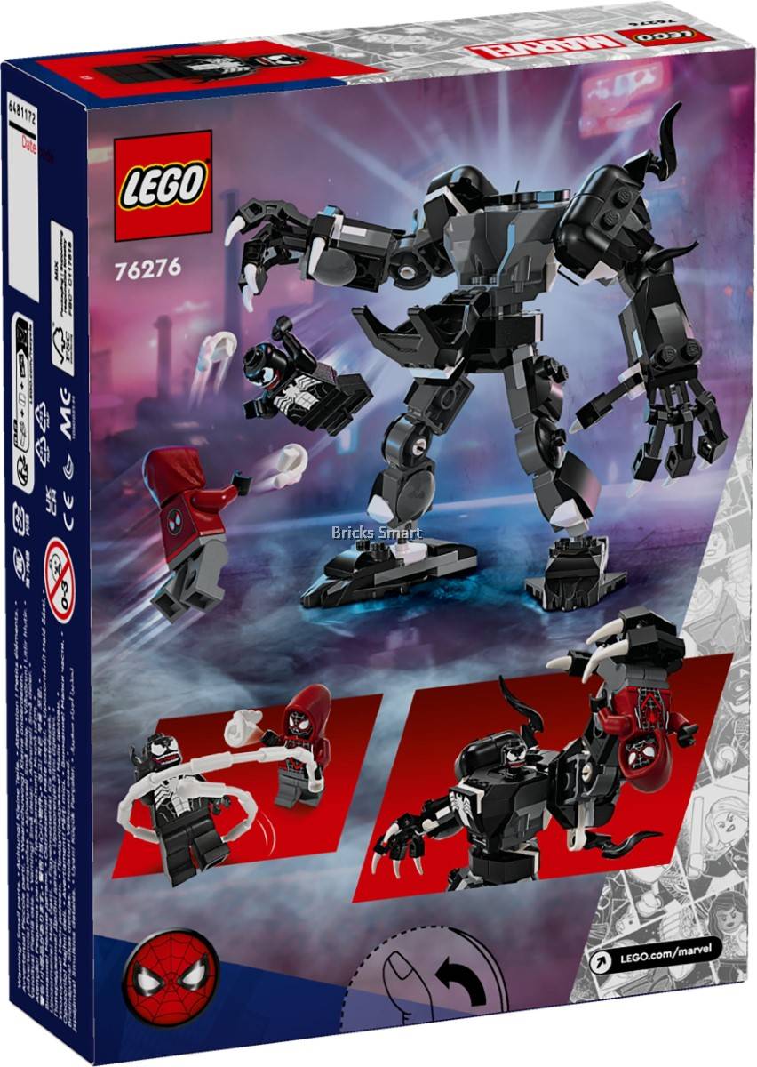 LEGO 76276 Marvel Venom Mech Armor vs. Miles Morales Building Toy Set