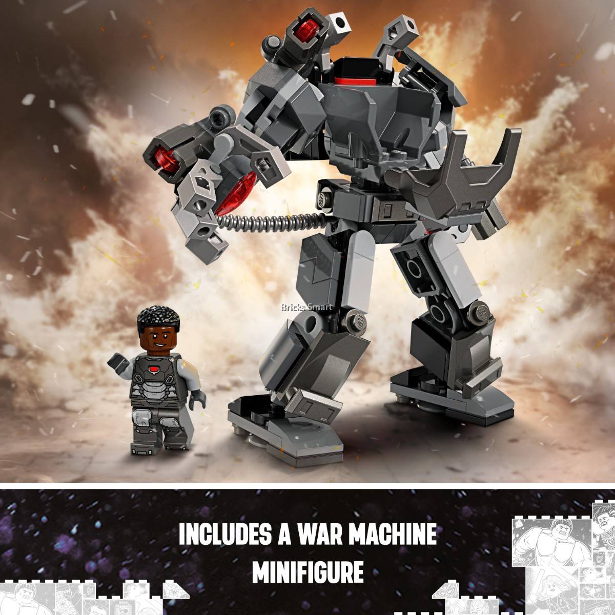 LEGO 76277 Marvel War Machine Mech Armor Building Toy Set