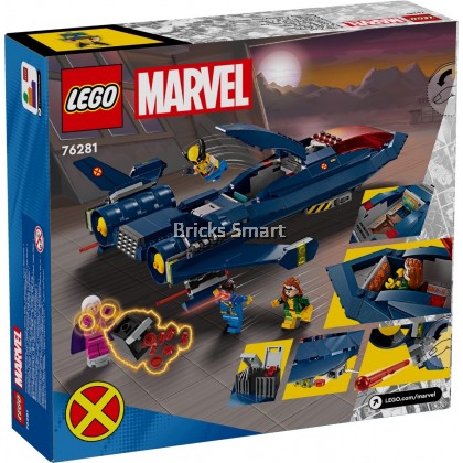 LEGO 76281 Marvel X-Men X-Jet Building Toy Set