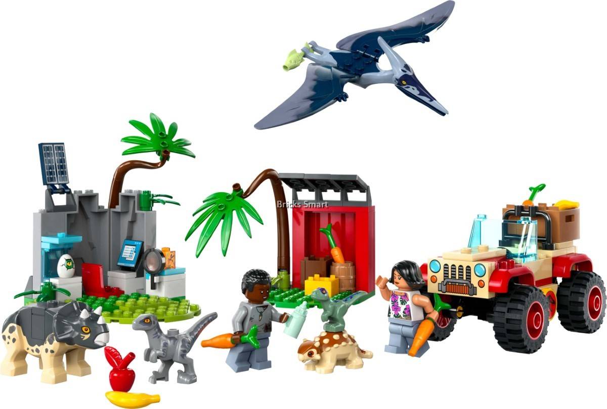 LEGO 76963 Jurassic World Baby Dinosaur Rescue Center Building Toy Set