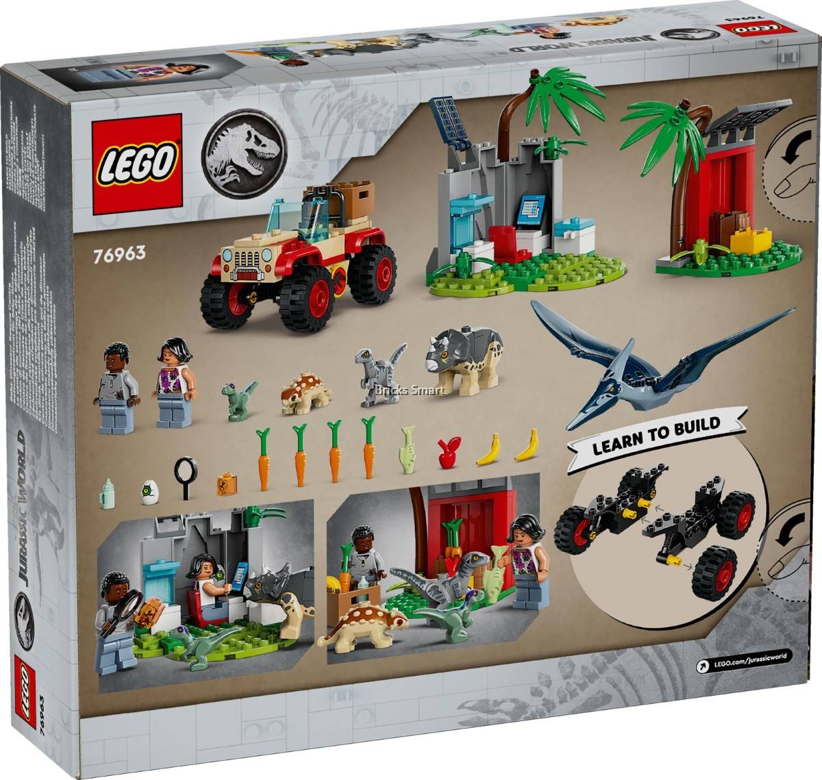 LEGO 76963 Jurassic World Baby Dinosaur Rescue Center Building Toy Set