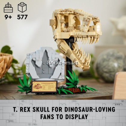LEGO 76964 Jurassic World Dinosaur Fossils: T. rex Skull Building Toy Set