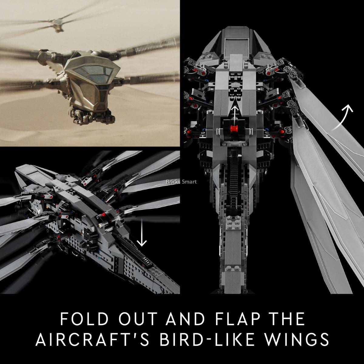 LEGO 10327 Icons Dune Atreides Royal Ornithopter Building Set