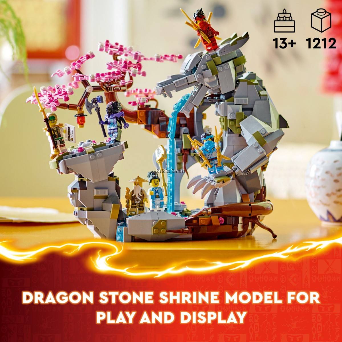 LEGO 71819 NINJAGO Dragon Stone Shrine Building Toy Set