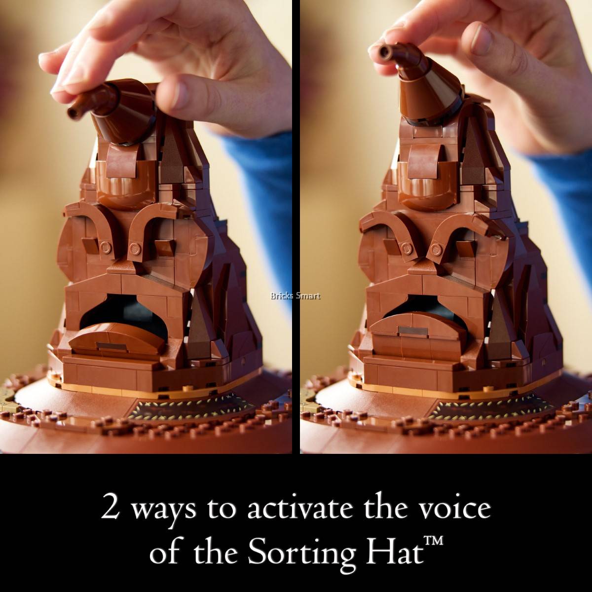 LEGO 76429 Harry Potter Talking Sorting Hat Building Toy Set