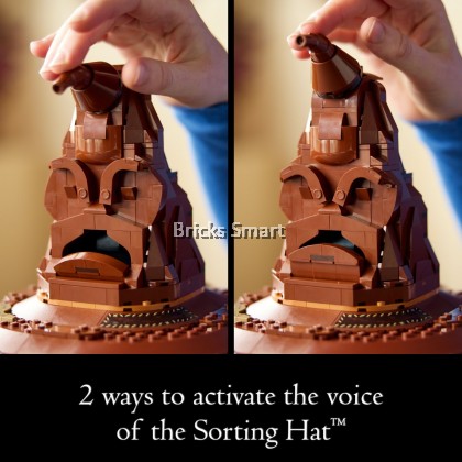 LEGO 76429 Harry Potter Talking Sorting Hat Building Toy Set