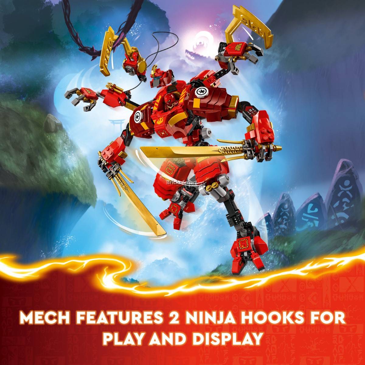 LEGO 71812 NINJAGO Kai’s Ninja Climber Mech Building Toy Set