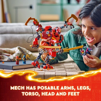 LEGO 71812 NINJAGO Kai’s Ninja Climber Mech Building Toy Set