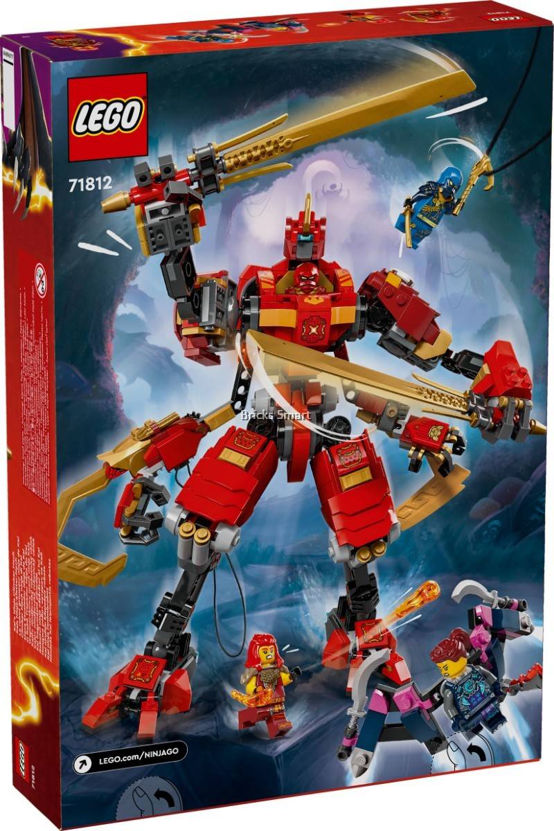 LEGO 71812 NINJAGO Kai’s Ninja Climber Mech Building Toy Set