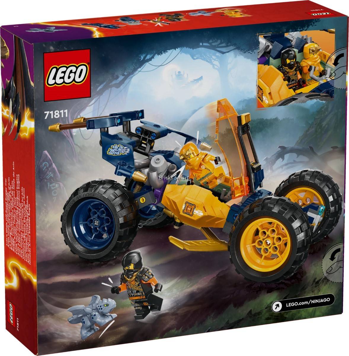 LEGO 71811 NINJAGO Arin’s Ninja Off-Road Buggy Car Building Toy Set