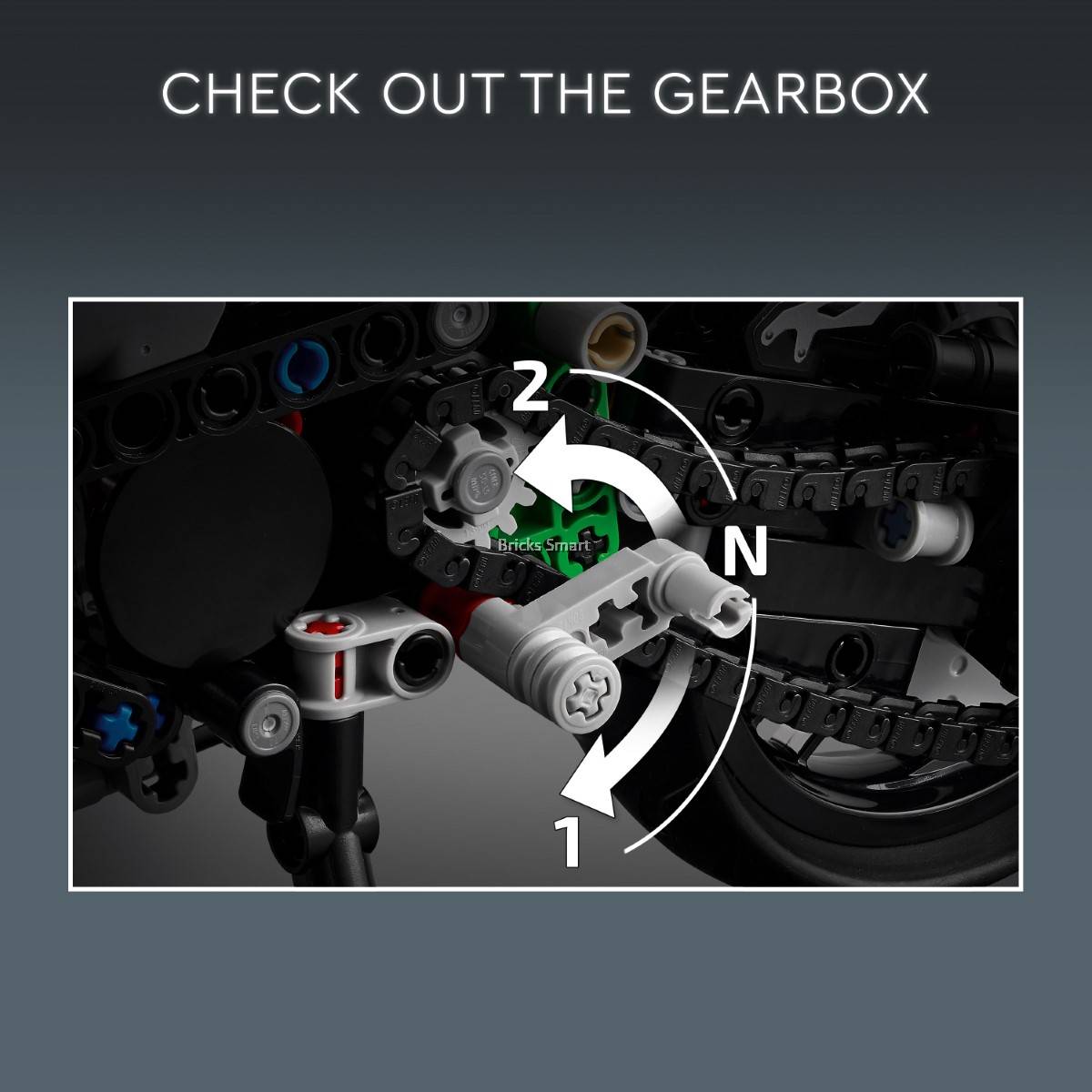 LEGO 42170 Technic Kawasaki Ninja H2R Motorcycle Building Toy Set