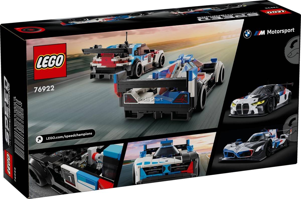 LEGO 76922 Speed Champions BMW M4 GT3 & BMW M Hybrid V8 Race Cars ...