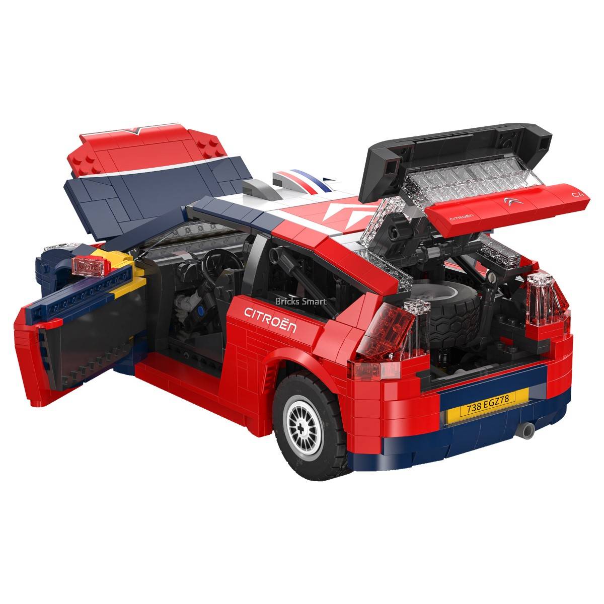 CaDA 2008 Citroen C4 WRC 1:12 C62005W Block Toy Set