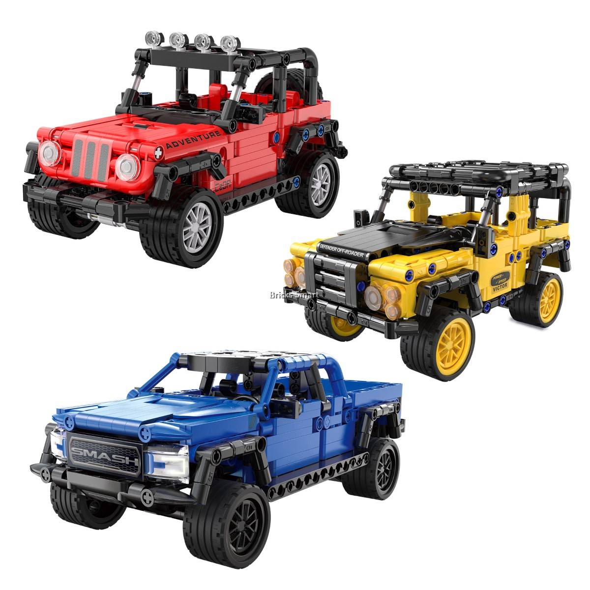 CaDA Smash Off- Roader C52029W Pullback Block Toy Set