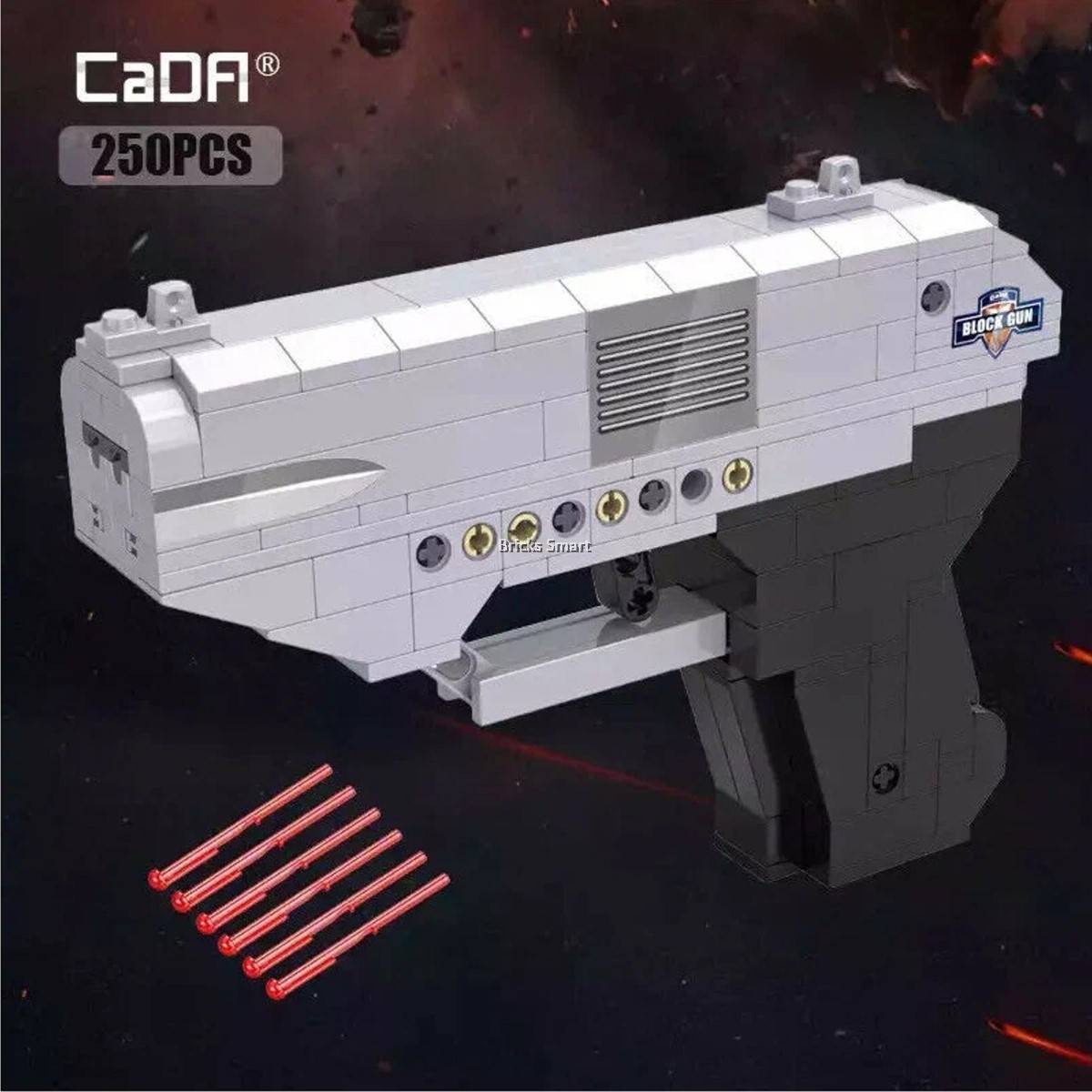 CaDA Double Barrel ToyGun C81010W Blaster Block Toy Set