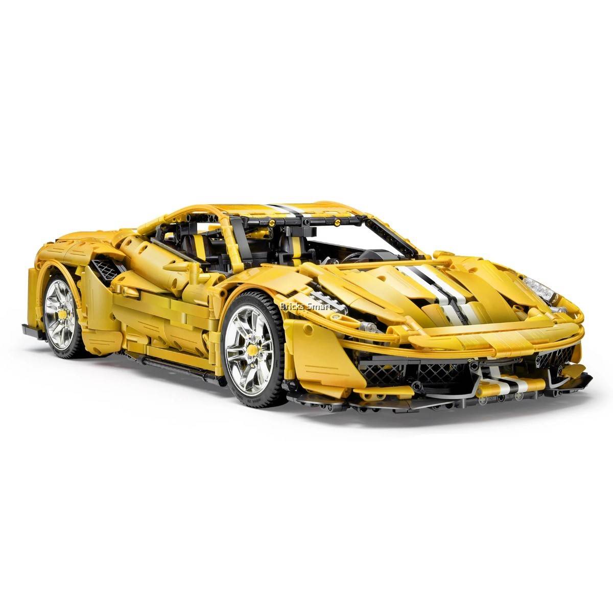 CaDA Master Italian Yellow Supercar 1: 8 C61057W RC Block Toy Set