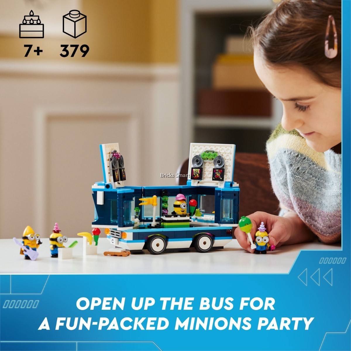 LEGO 75581 Despicable Me 4 Minions’ Music Party Bus Building Toy Set