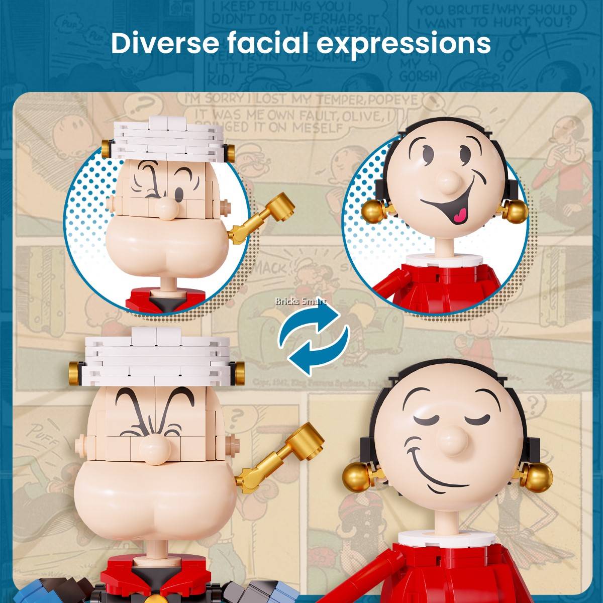 Pantasy Popeye P86401 Popeye with Oliver