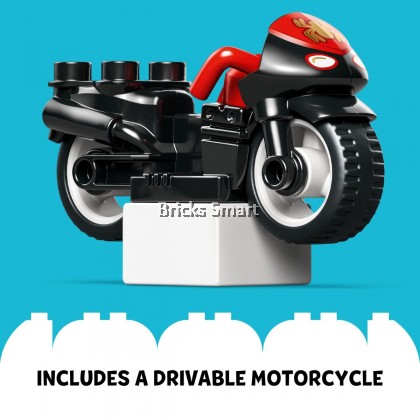 LEGO 10424 Duplo Spin's Motorcycle Adventure Building Toy Set