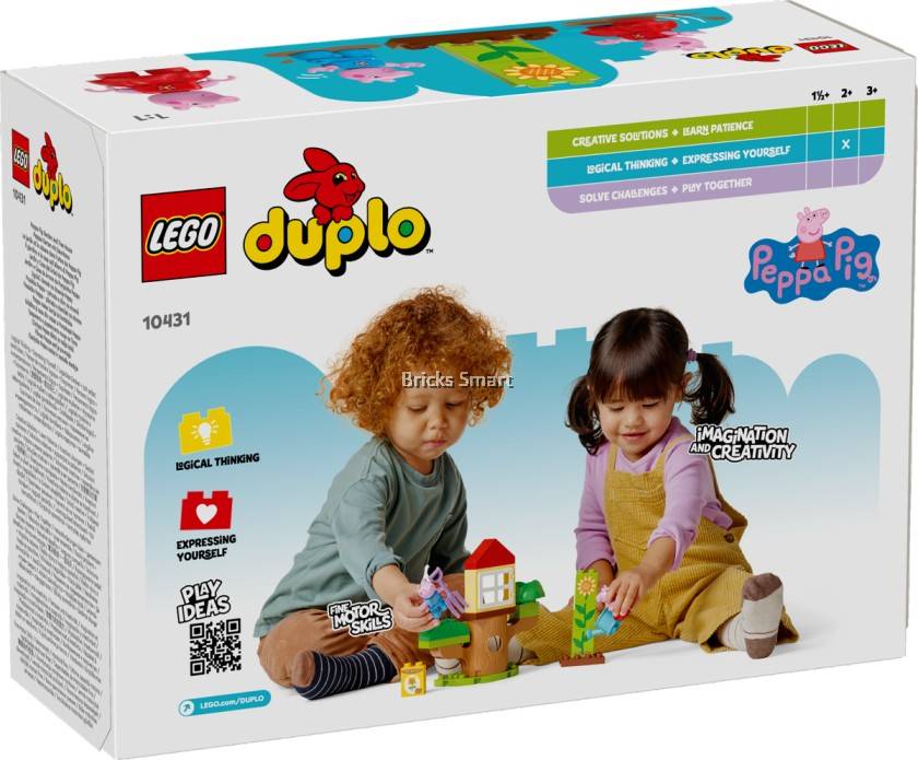 LEGO 10431 Duplo Peppa Pig Garden and Tree House Building Toy Set