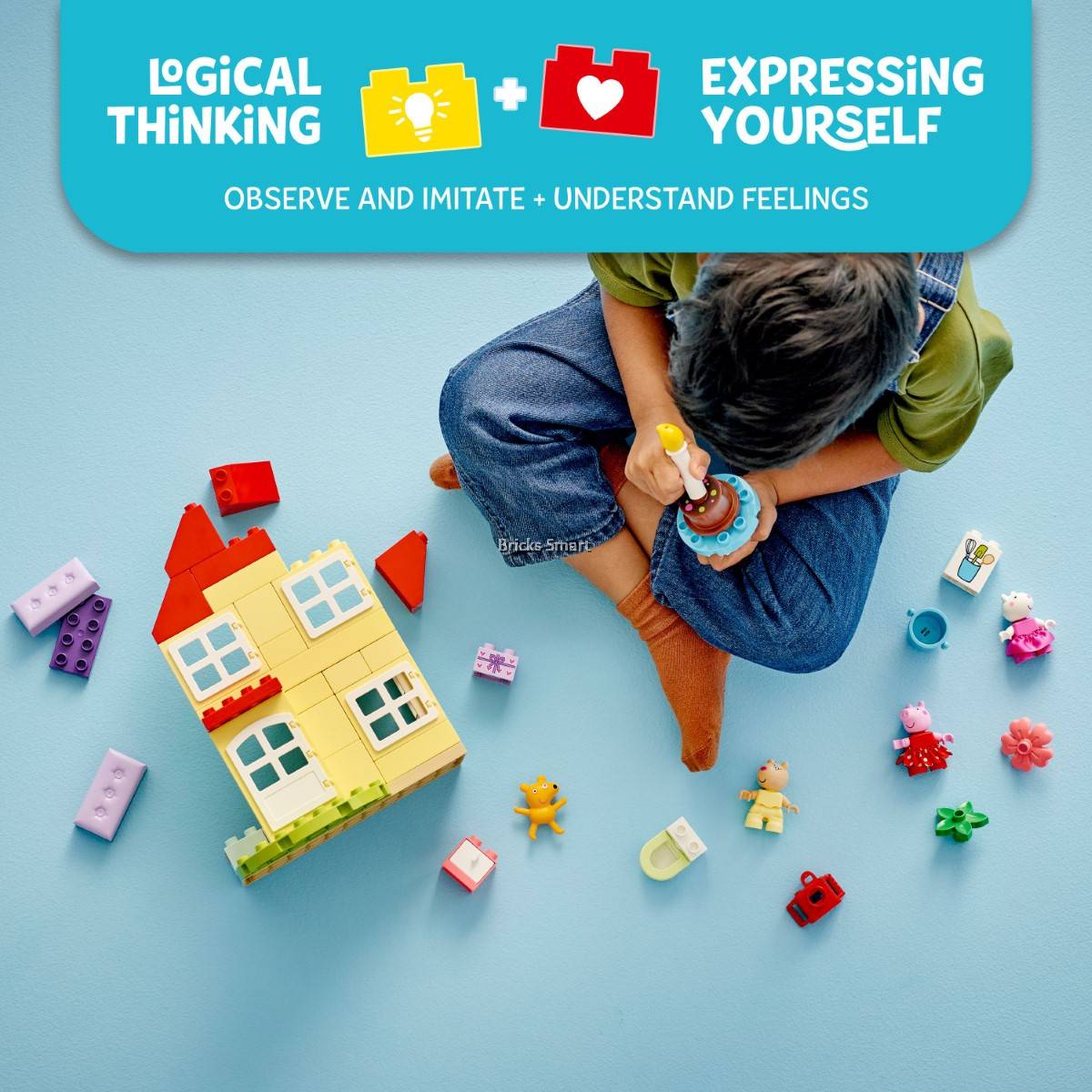 LEGO 10433 Duplo Peppa Pig Birthday House Building Toy Set