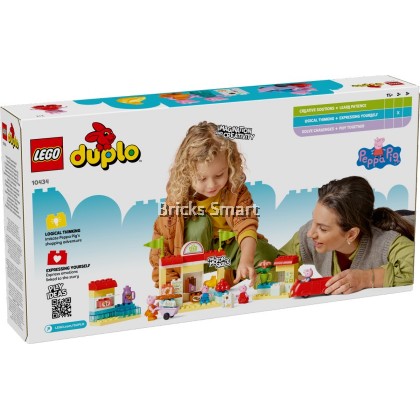 LEGO 10434 Duplo Peppa Pig Supermarket Building Toy Set