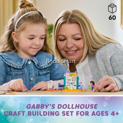 LEGO 10795 Gabby's Dollhouse Crafting with Baby Box Building Toy Set
