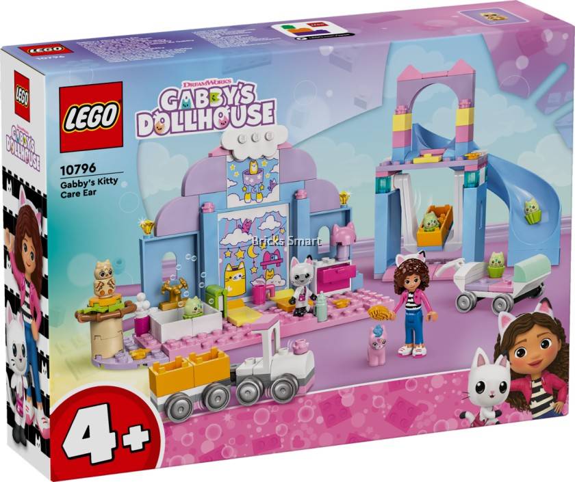 LEGO 10796 Gabby's Dollhuse Gabby's Kitty Care Ear Building Toy Set