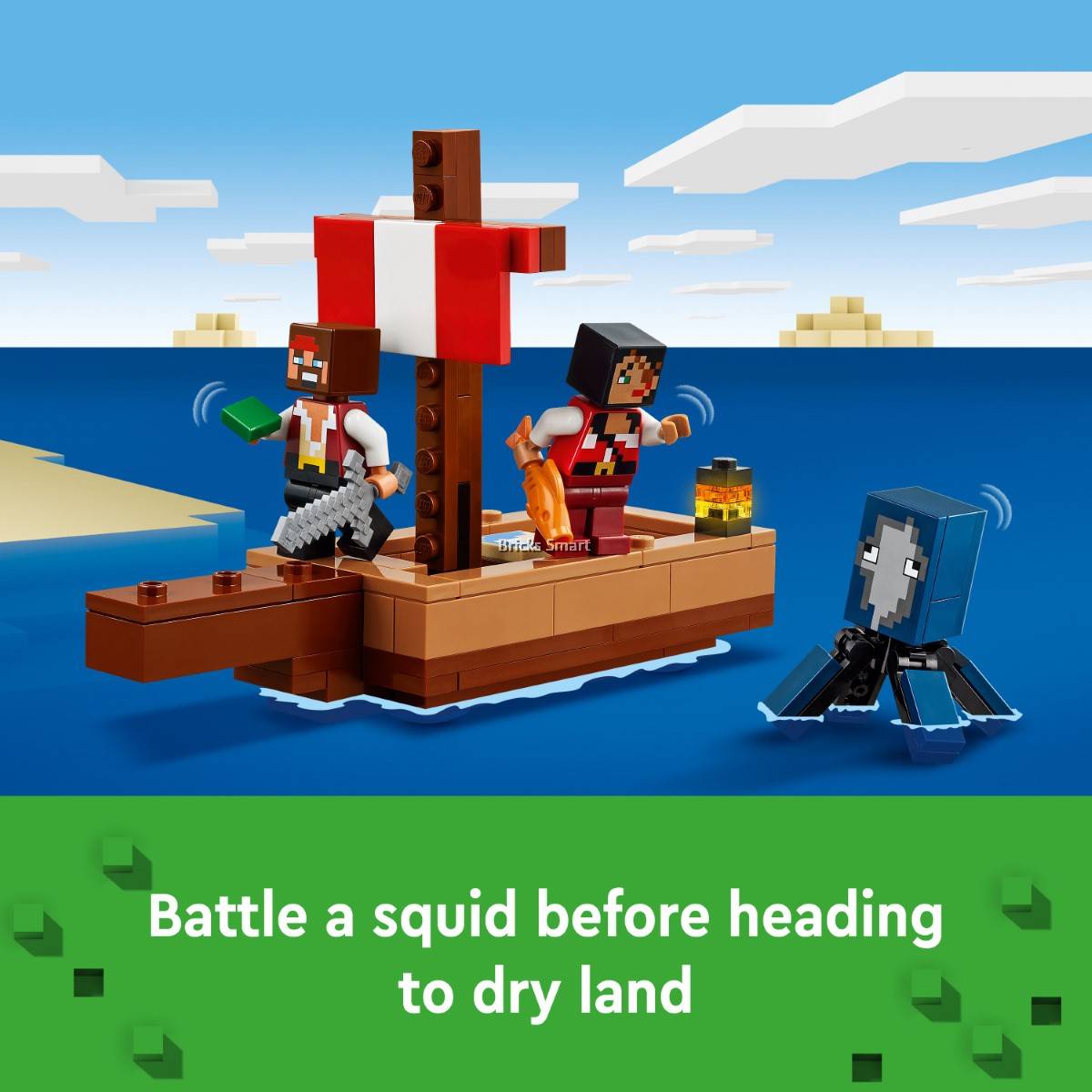 LEGO 21259 Minecraft The Pirate Ship Voyage Building Toy Set