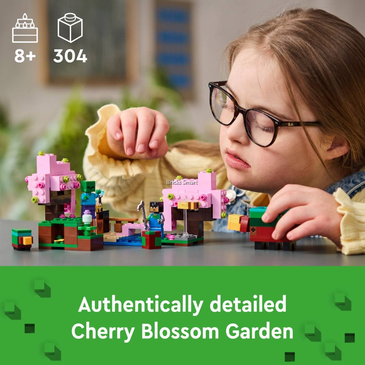 LEGO 21260 Minecraft The Cherry Blossom Garden Building Toy Set