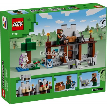 LEGO 21261 Minecraft The Wolf Stronghold Building Toy Set