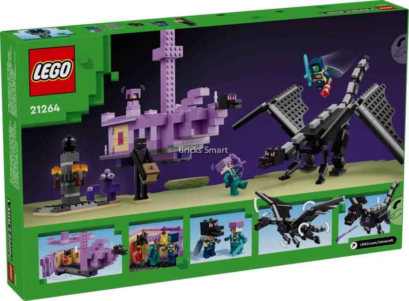 LEGO 21264 Minecraft The Ender Dragon and End Ship Building Toy Set