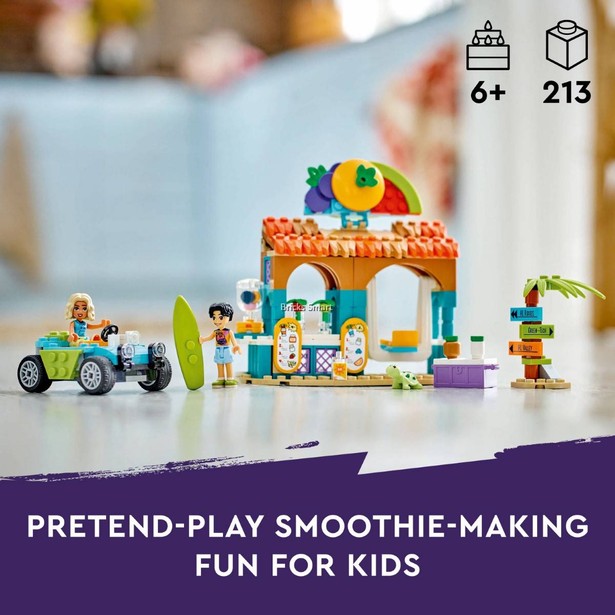 LEGO 42625 Friends Beach Smoothie Stand Building Toy Set