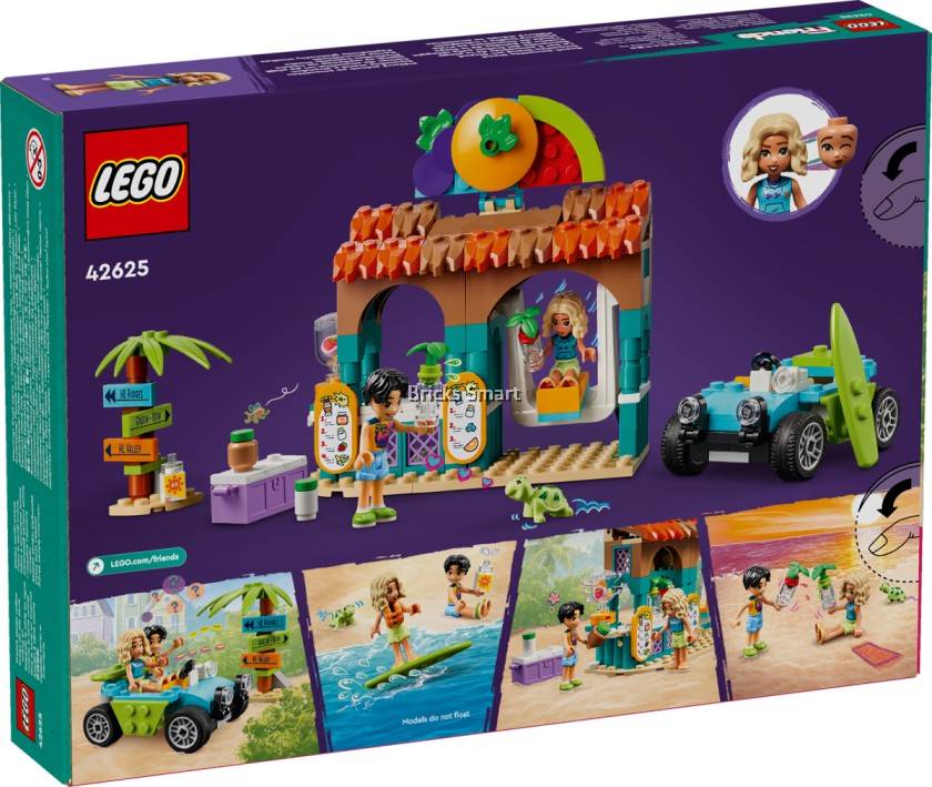 LEGO 42625 Friends Beach Smoothie Stand Building Toy Set