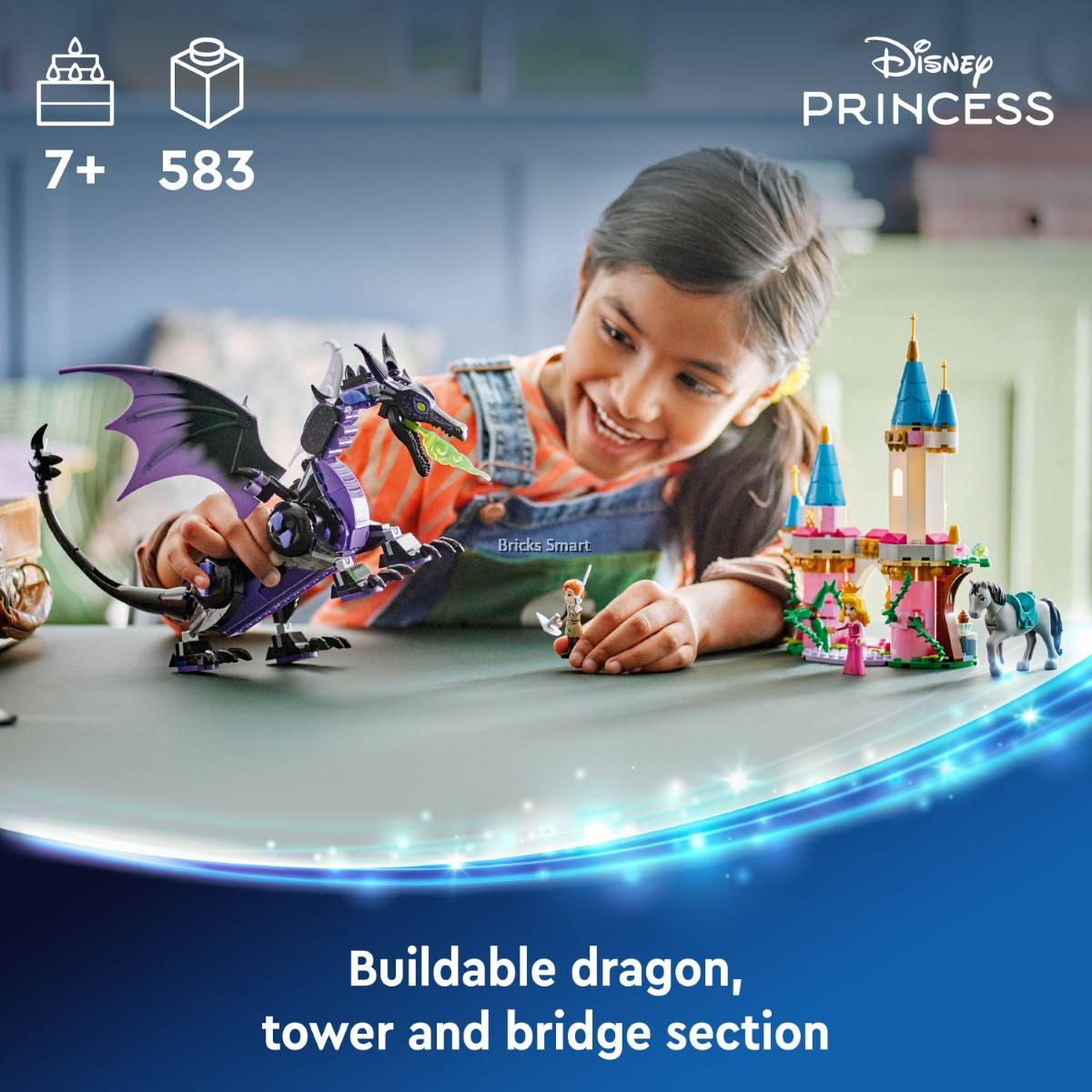 LEGO 43240 Disney Maleficent’s Dragon Form Building Toy Set