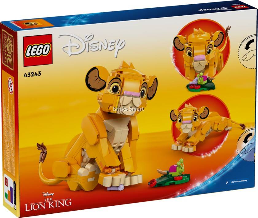 LEGO 43243 Disney Simba the Lion King Cub Building Toy Set