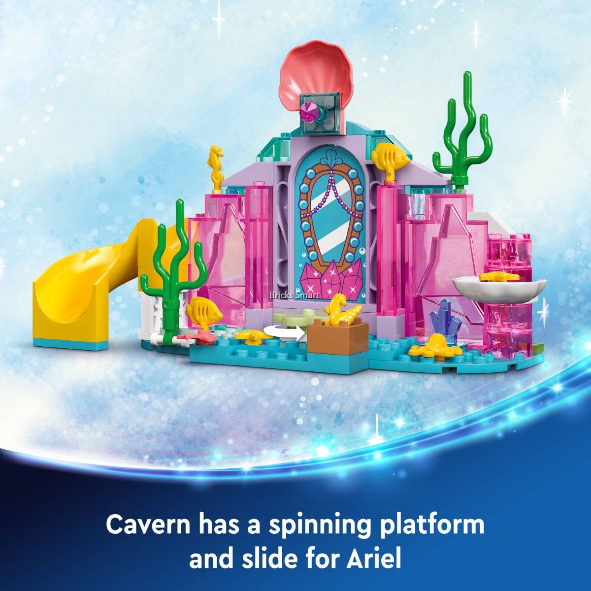 LEGO 43254 Disney Ariel's Crystal Cavern Building Toy Set