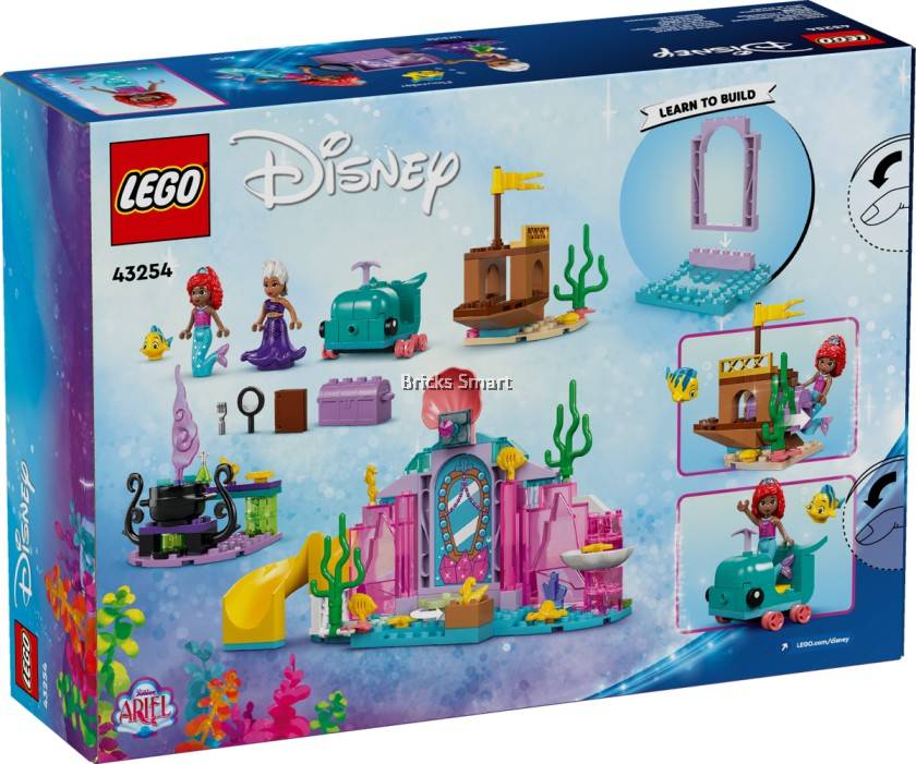 LEGO 43254 Disney Ariel's Crystal Cavern Building Toy Set