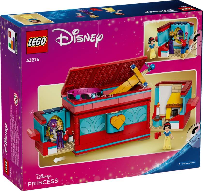 LEGO 43276 Disney Snow White's Jewelry Box Building Toy Set