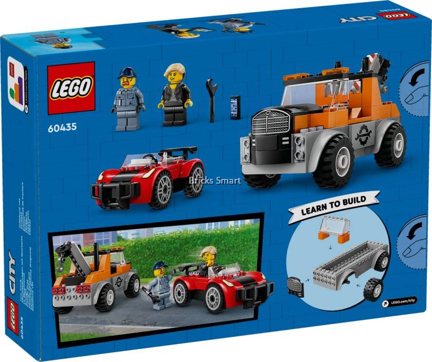 LEGO 60435 City Tow Truck and Sports Car Repair Building Toy Set