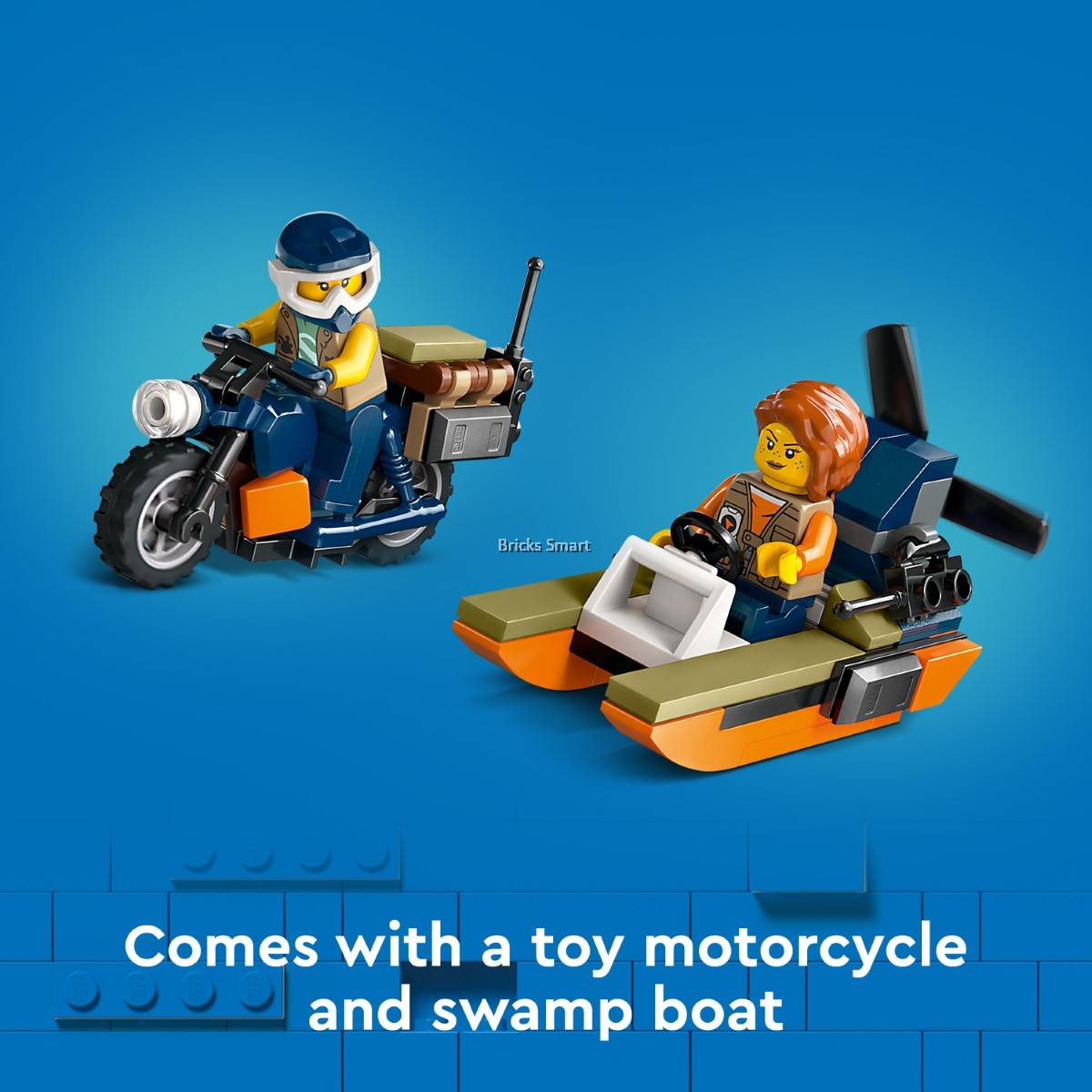 LEGO 60437 City Jungle Explorer Helicopter at Base Camp Building Toy Set