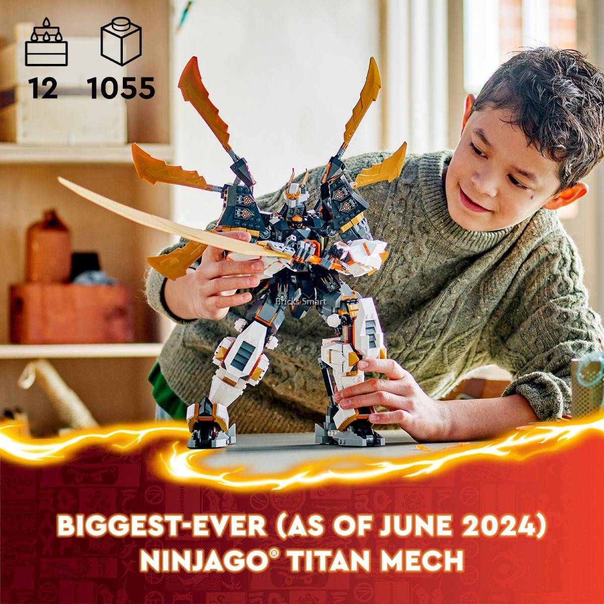 LEGO 71821 Ninjago Cole's Titan Dragon Mech Building Toy Set