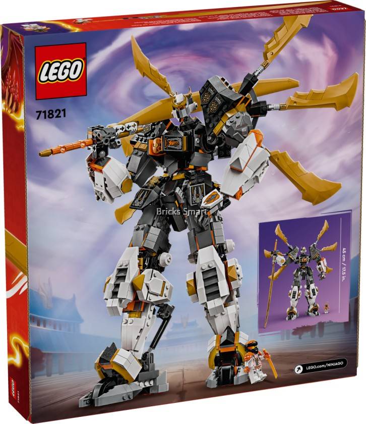 LEGO 71821 Ninjago Cole's Titan Dragon Mech Building Toy Set