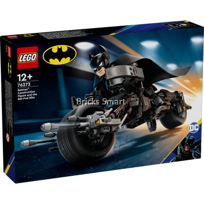 LEGO 76273 DC Super Heroes Batman Construction Figure and the Bat-Pod ...