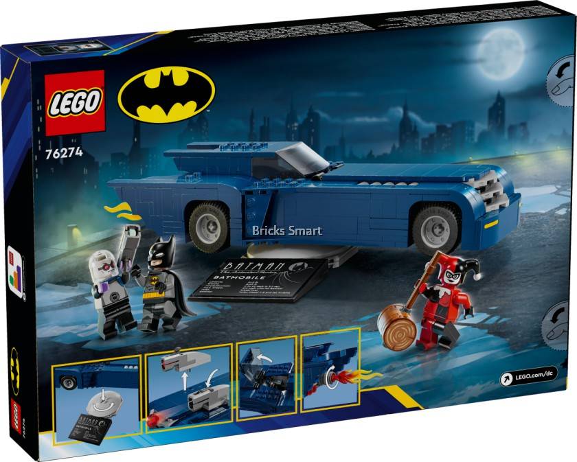 LEGO 76274 DC Super Heroes Batman with the Batmobile vs. Harley Quinn ...