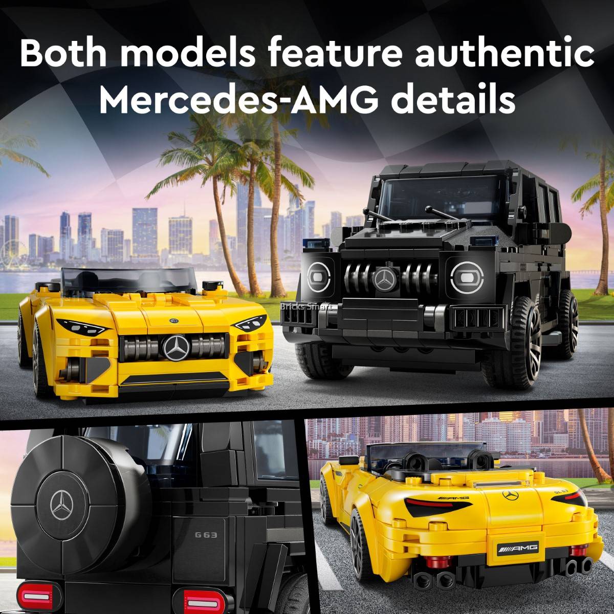 LEGO 76924 Speed Champions Mercedes-AMG G 63 & Mercedes-AMG SL 63 ...