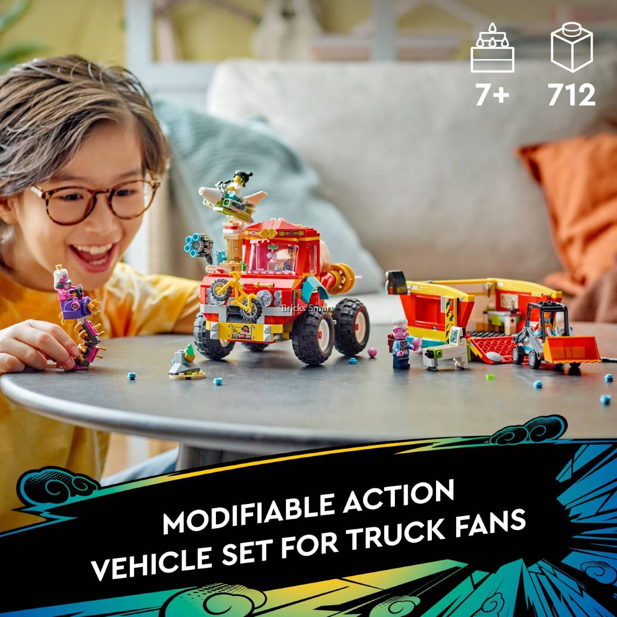 LEGO 80055 Monkie Kid Monkie Kid's Team Power Truck Building Toy Set