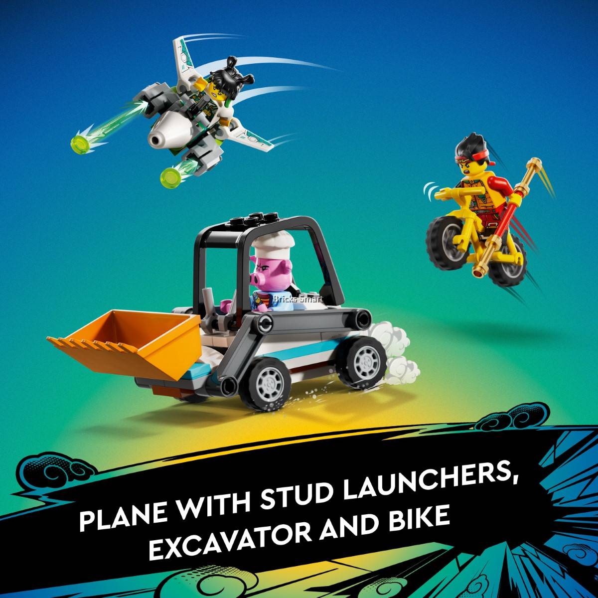 LEGO 80055 Monkie Kid Monkie Kid's Team Power Truck Building Toy Set