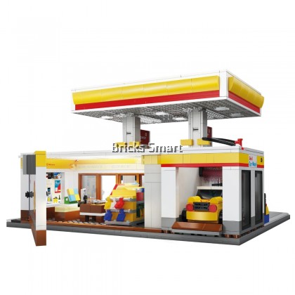 CaDA Shell Retail Station C66026W Block Toy Set (1309 Pieces)