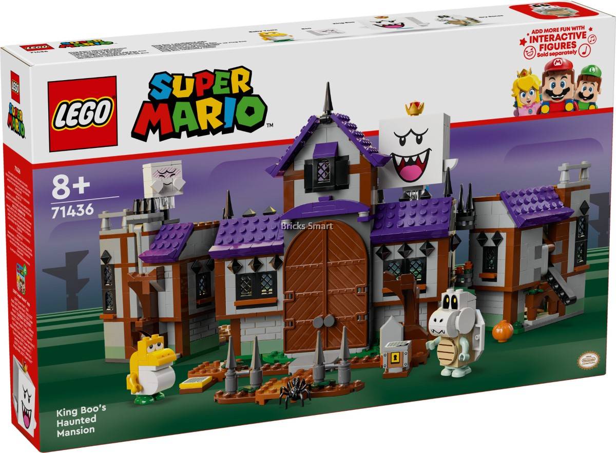 LEGO 71436 Super Mario King Boo's Haunted Mansion Building Toy Set
